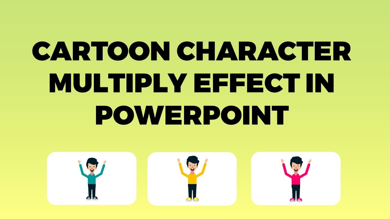 Cartoon Character Multiply Animation in PowerPoint | Multiply Effect in ...