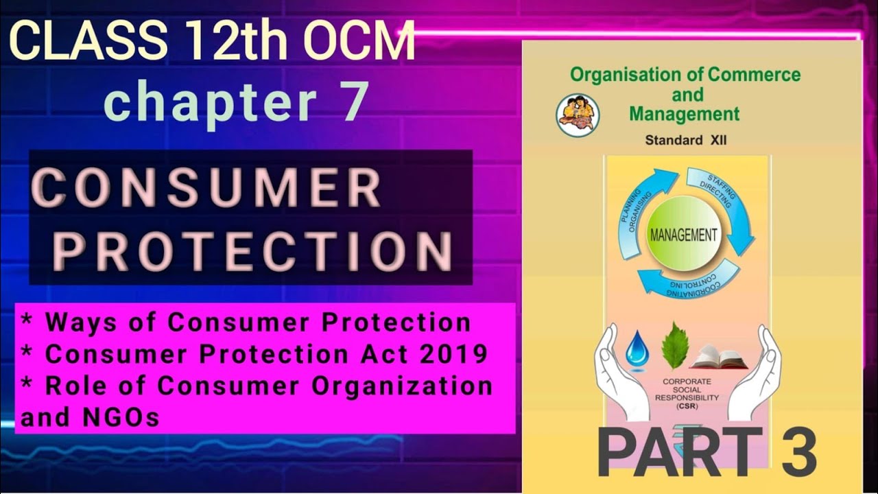 Consumer Protection | OCM CHP 7 | Consumer Protection Act 2019 | Class ...