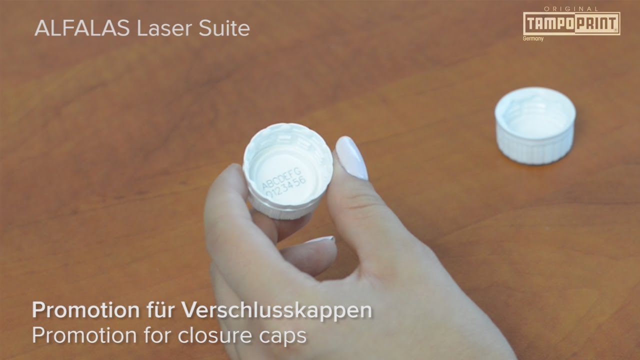 Laser Software // TAMPOPRINT Laser Suite // Promotion for closure caps ...
