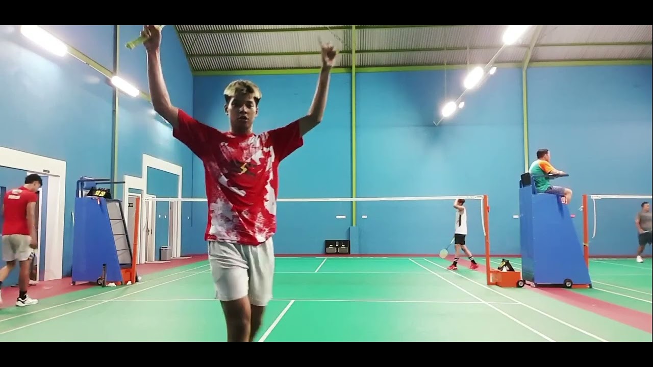 BADMINTON JAMBI, HERRU/JAY VS ALVIN/MUAMAR - YouTube