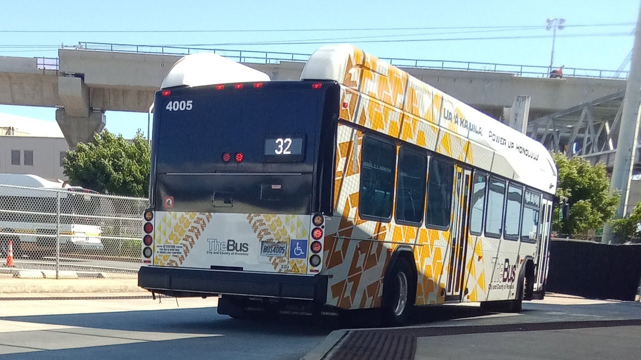 [Part 2] TheBus Honolulu (HI) Route 32 Kalihi TC Bus 4005 (2021 Gillig ...