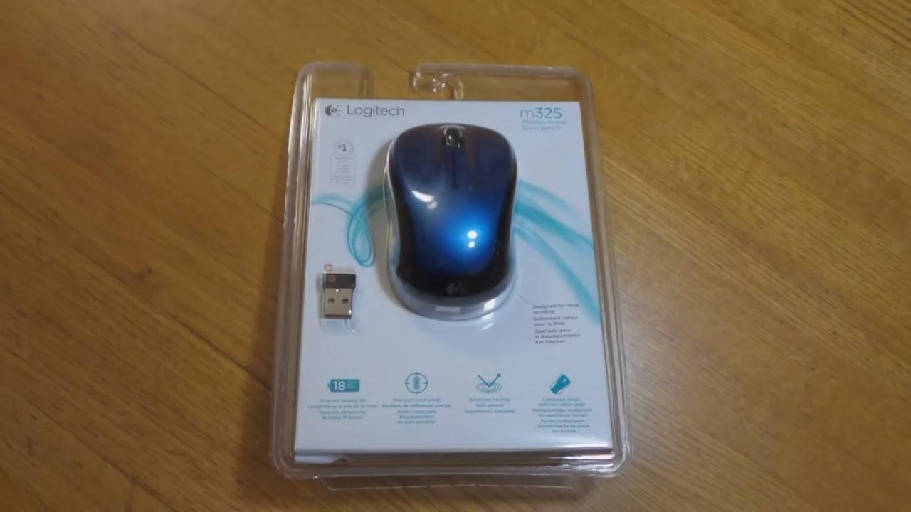 Logitech M325 Wireless Mouse Unboxing - YouTube
