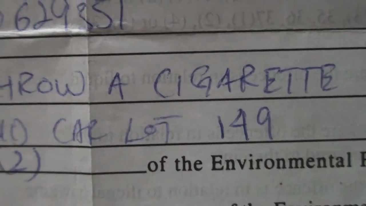 man gets ticket in singapore for littering - YouTube