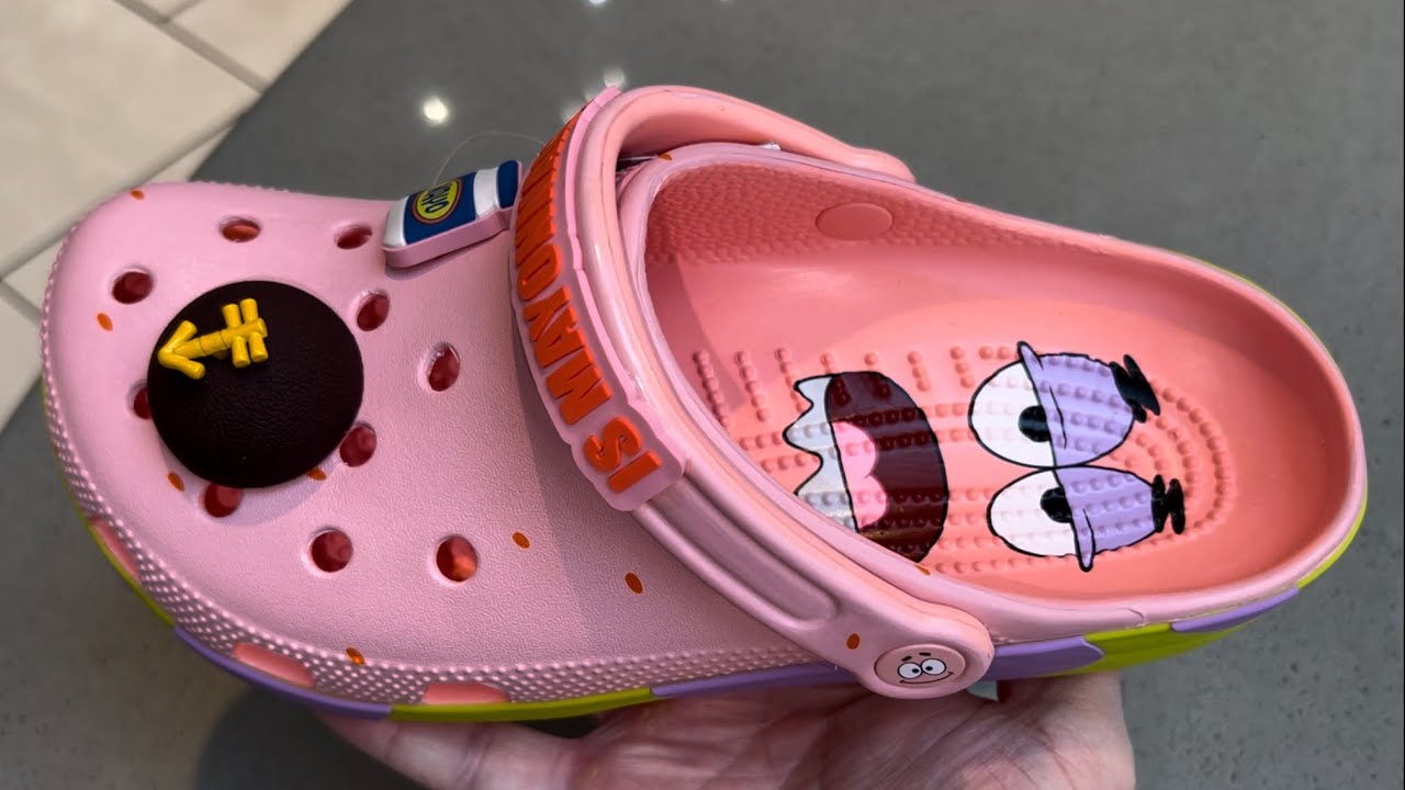 Crocs Classic Clog Spongebob Patrick Star - YouTube