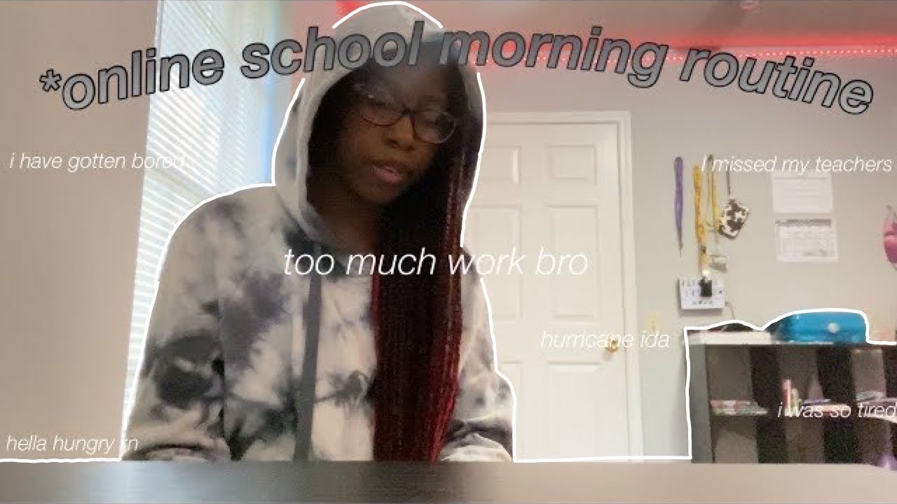 *online* school morning routine + vlog | geminilxshxi - YouTube