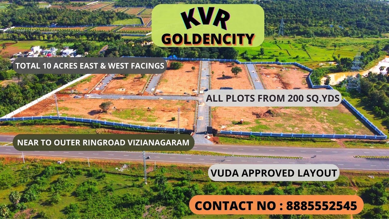 KVR GOLDEN CITY | PLOTS FOR SALE | NEAR RING ROAD - YouTube