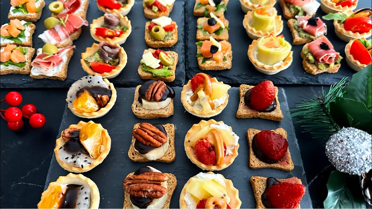 Canapés dulces y salados - fáciles y deliciosos - con pocos ...