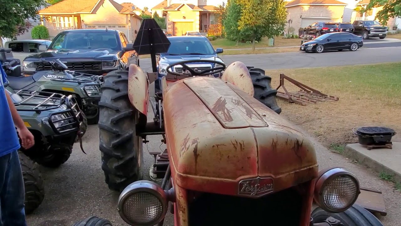 1956 Ferguson TO35 tractor project...we have lights on this Massey ...