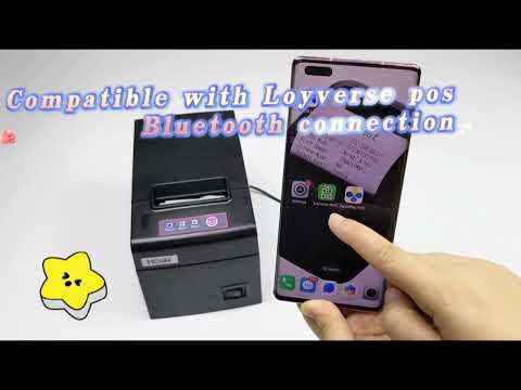 How to connect loyverse POS by bluetooth for Hoin thermal printer HOP-E58
