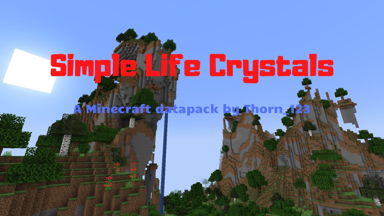 Simple Life Crystals minecraft datapack showcase - YouTube