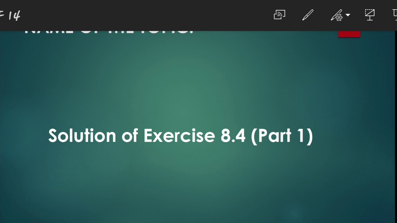 Solution of Exercise 8.4 Part 1 (Class X) - YouTube