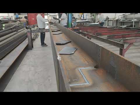 HEA 300 Beam Manufacturing | 21 meter-long - YouTube