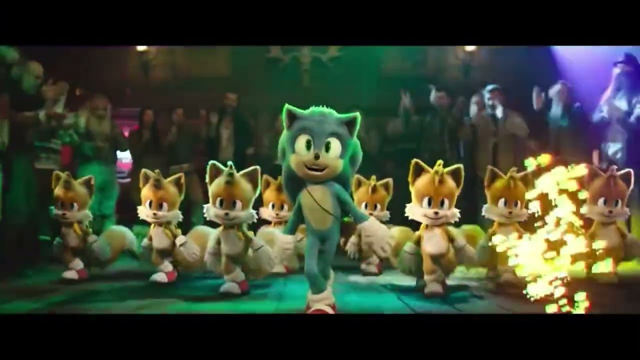 Sonic and Tails dance scene in sonic 2 - YouTube