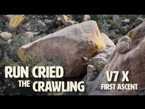 Run Cried the Crawling (5.13- V7 X) - First Ascent - YouTube