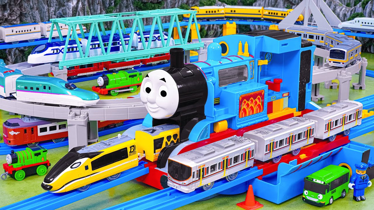 Plarail Shinkansen subway line ☆ Construction Takara Tomy Plarail Big ...