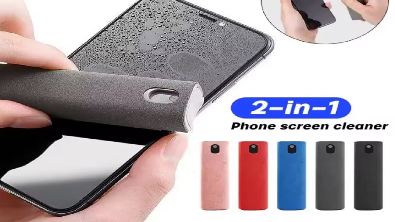2 In 1 Screen Cleaner Spray Computer Mobile Phone Screen Dust Remover ...