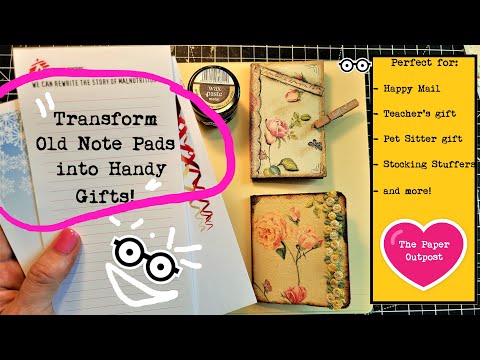 GOT NOTEPADS? :) Transform Ordinary Notepads into Handy Gift Items! The Paper Outpost! :)