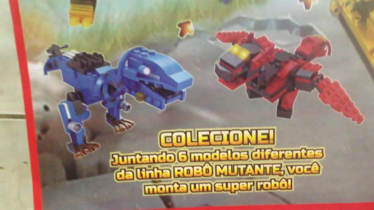 Robô e Dinossauro de Lego - YouTube