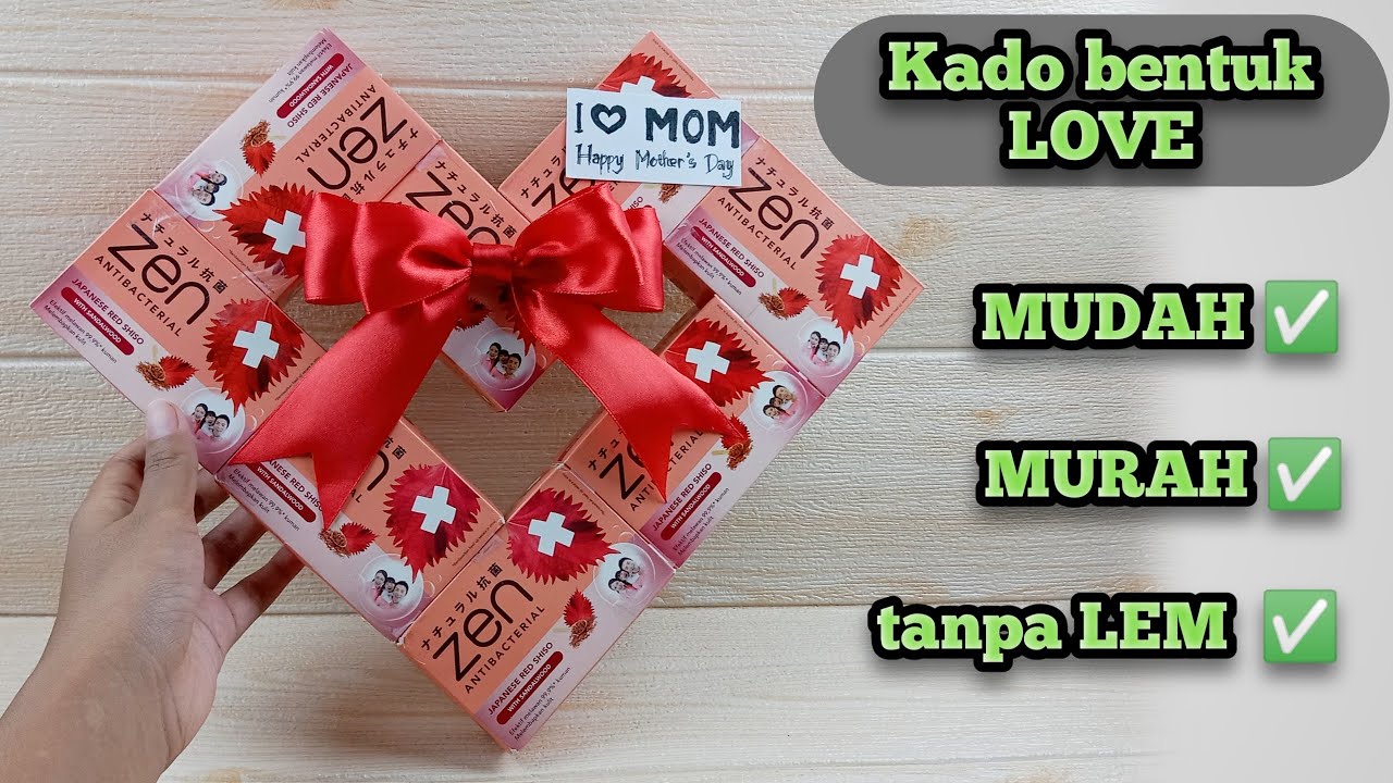 Kado Hari Ibu bentuk LOVE | Mother's day gift ideas - YouTube