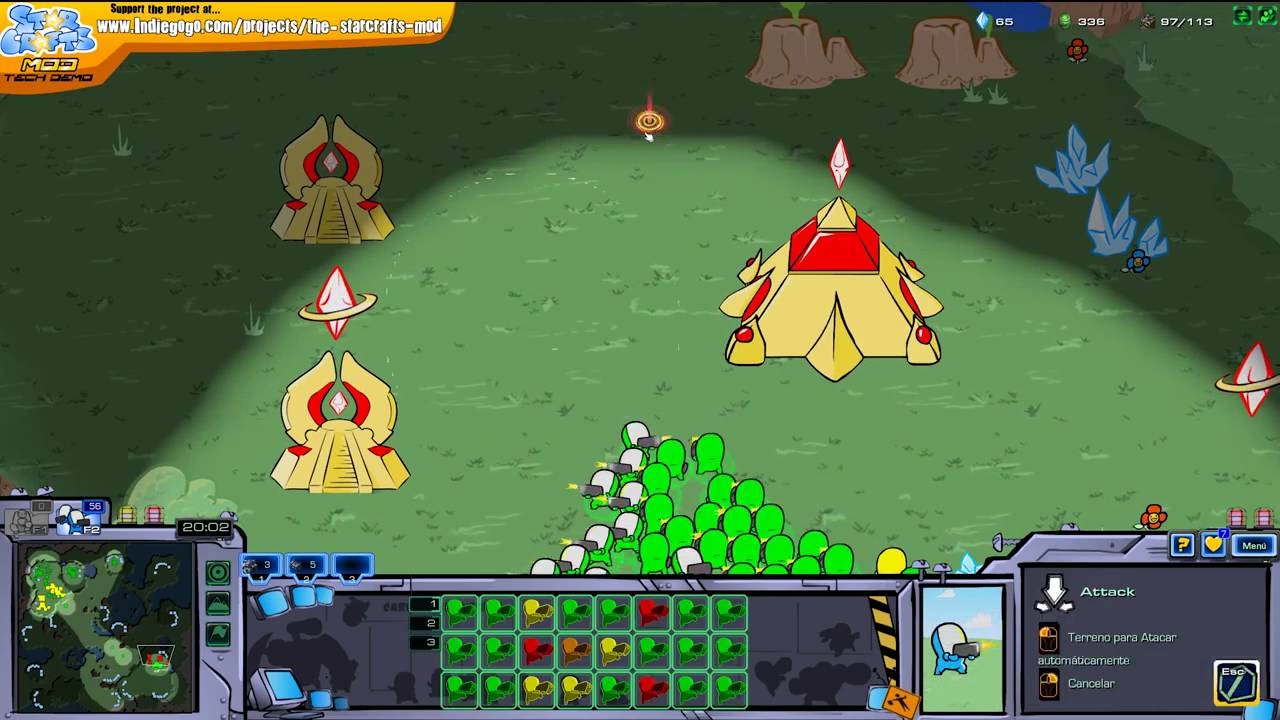Starcraft 2 Cartoon MOD Gameplay | Max Settings | 60 fps - YouTube