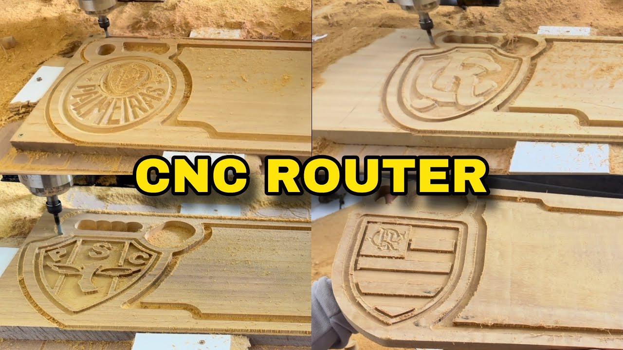 USINAGEM COM CNC ROUTER TÁBUAS PERSONALIZADAS DE TIMES. FAÇA E VENDA ...