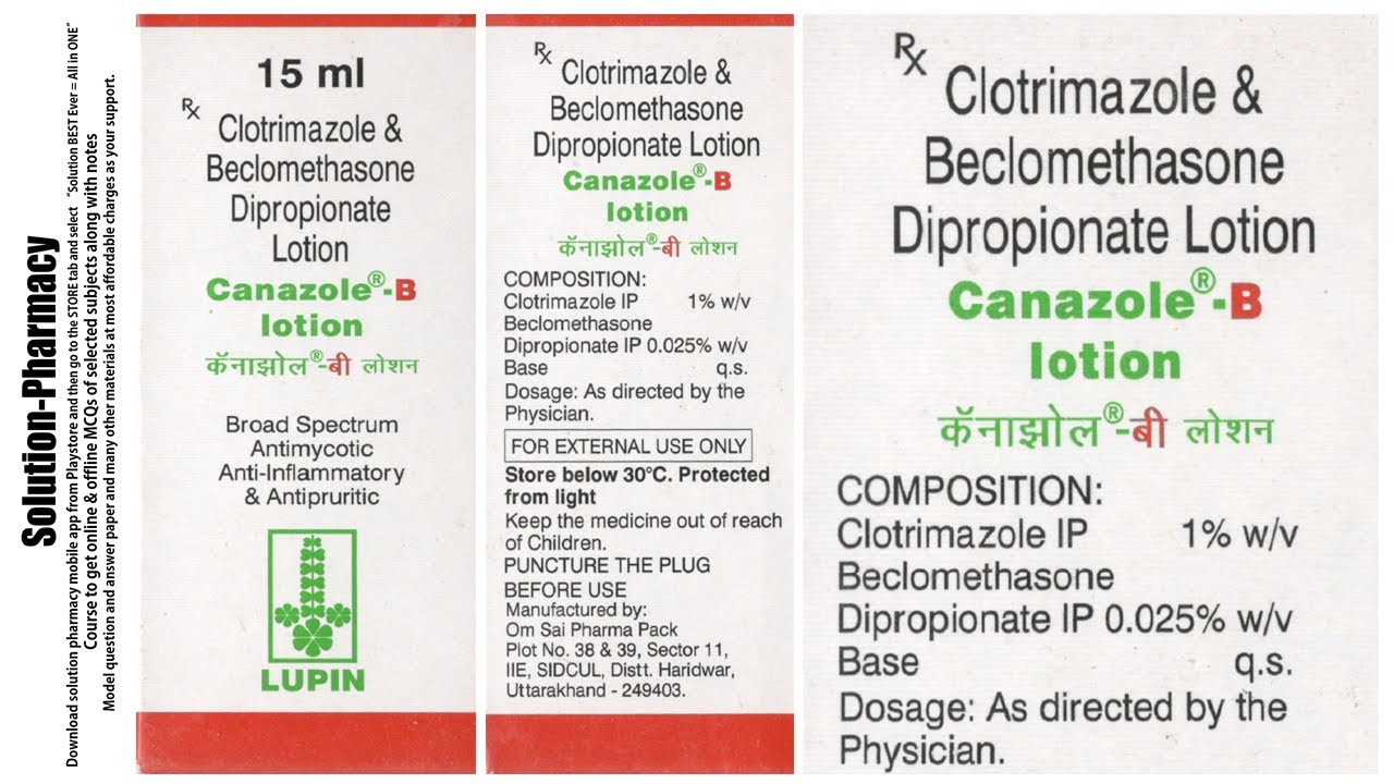 Canazole-B Lotion | Treat various types of skin infections | Fungal ...