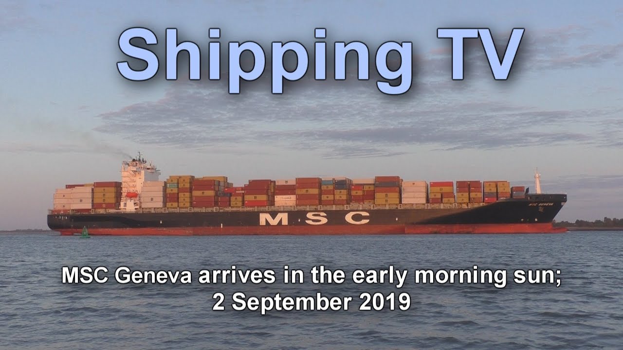MSC Geneva arrives in the early morning sun, 2 September 2019 - YouTube
