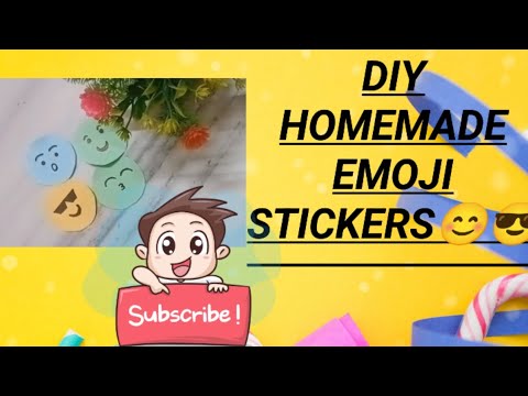DIY Emoji Stickers 😄😄#How to draw an easy emoji stickers 😍😍# https ...