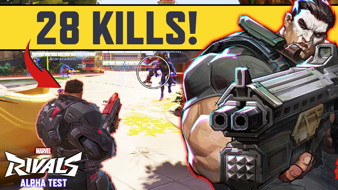 Punisher is a FRAGGING MACHINE in Marvel Rivals (28 kills gameplay ...