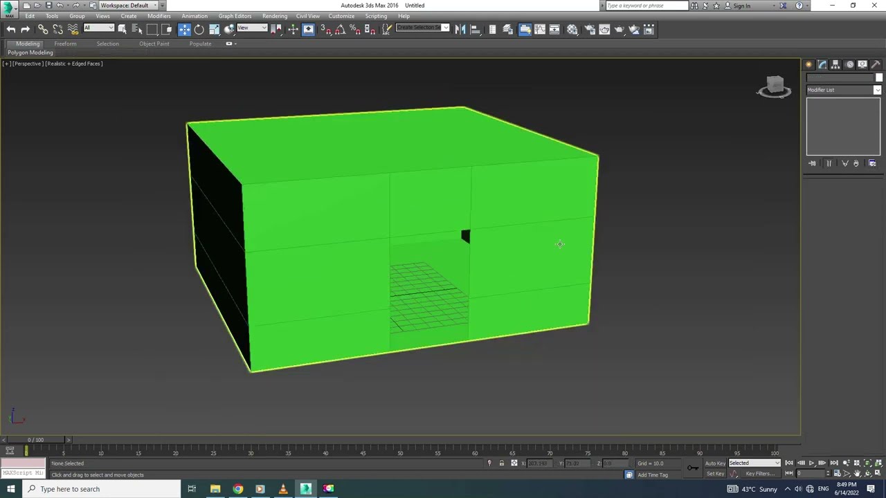 Creating a Room 3DS Max (edit poly) - YouTube