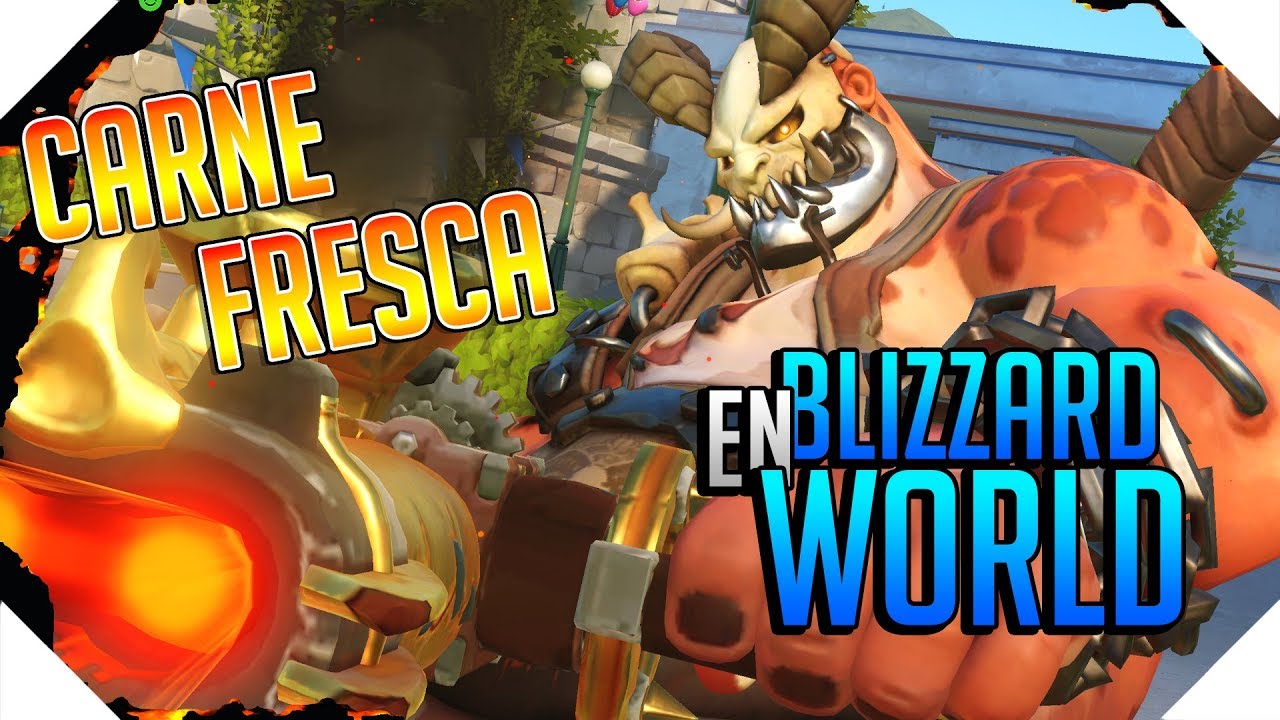 🔪CARNE FRESCA en Blizzard World 🔪RoadHog el Butcher Dorado - YouTube