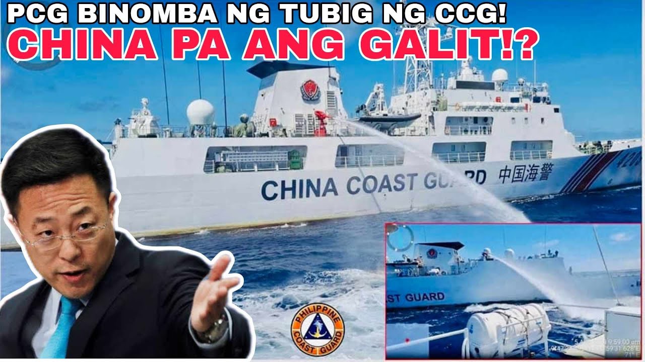 SOBRA NA ANG MGA INTSIK😡!! CHINA COAST GUARD BINOMBA NG TUBIG ANG PCG ...