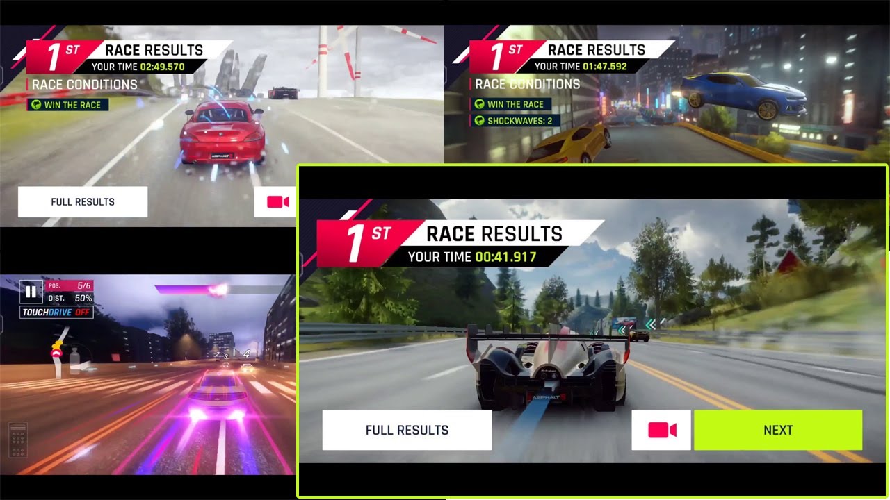 Asphalt 9 | Unseen Racing | 10 Perfect Win Levels | Amazing Racing ...