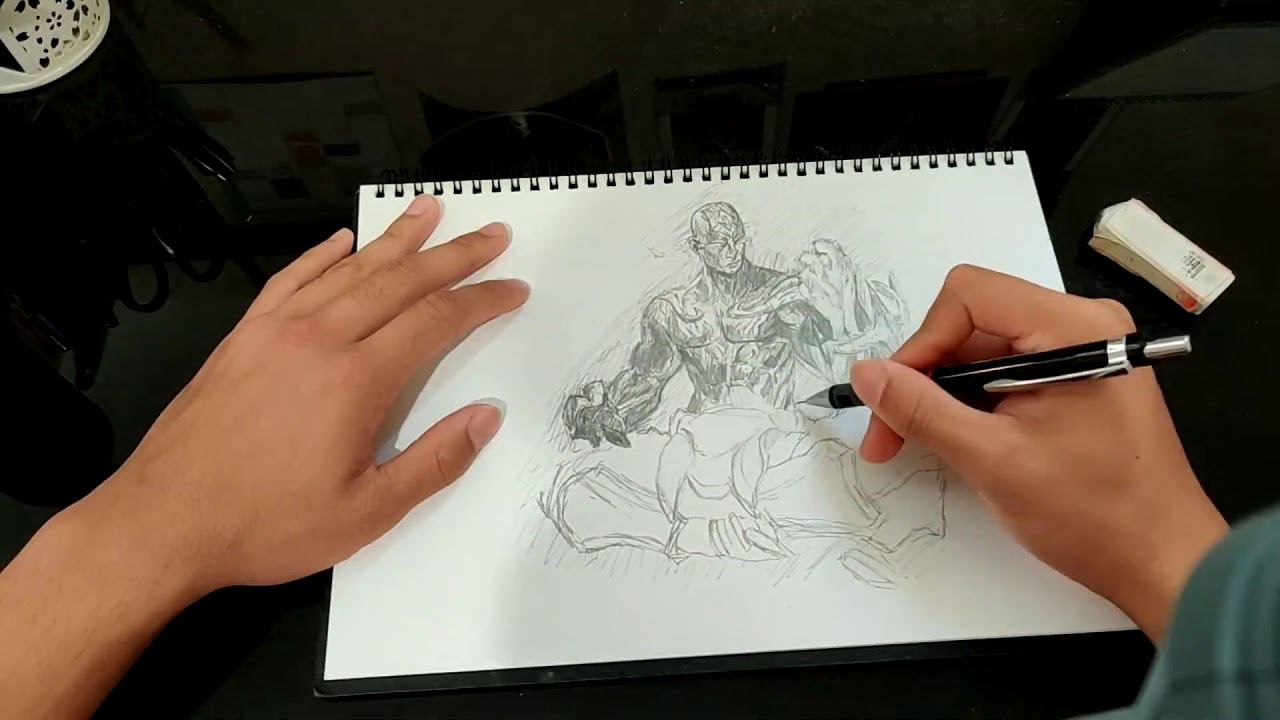 God Fist Lee Sin - League of Legends [Speed pencil drawing] - YouTube