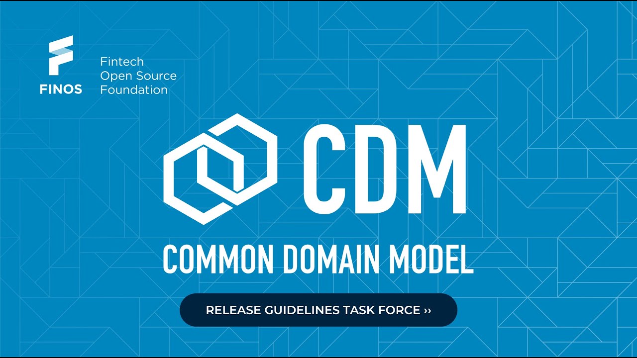 Common Domain Model (CDM): Release Guidelines Task Force - YouTube