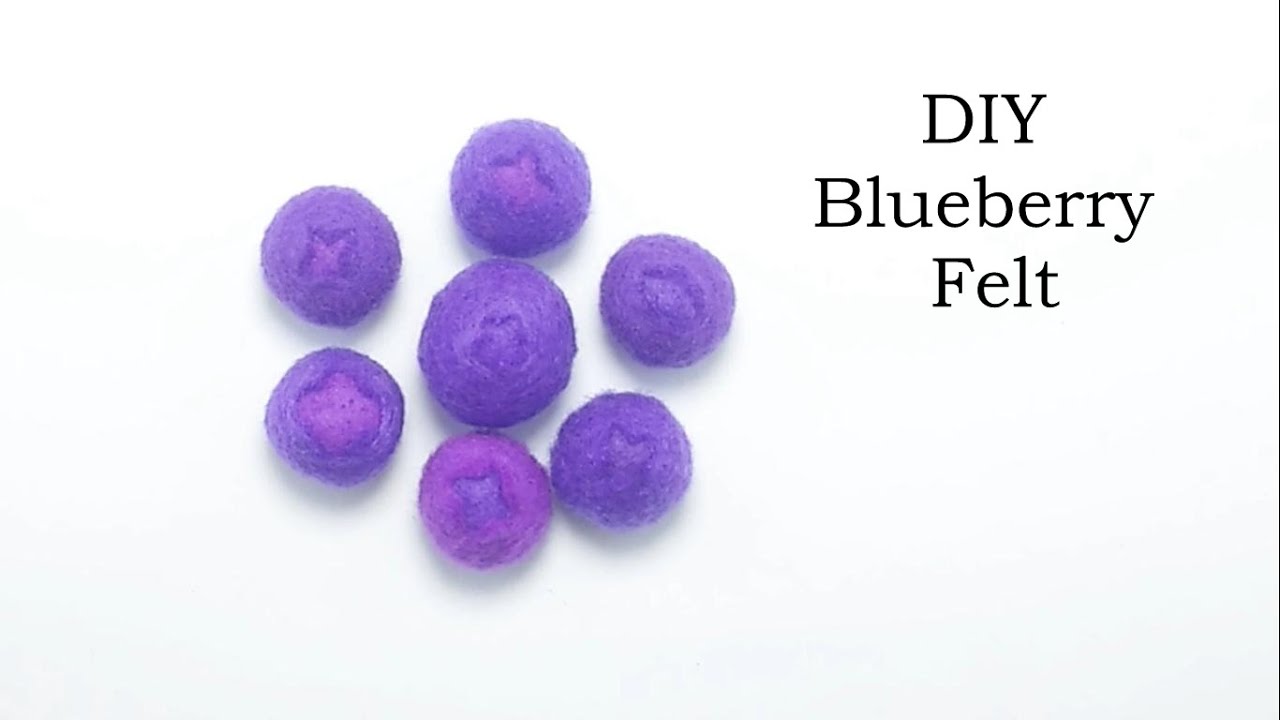 Felt Blueberries Tutorial | cara membuat blueberry dari kain flanel ...