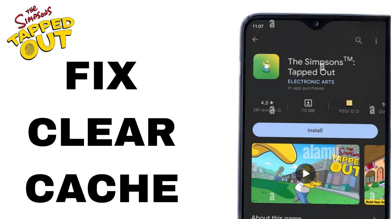 How To Fix And Solve Clear Cache On The SimpSons Tapped Out App | Final ...