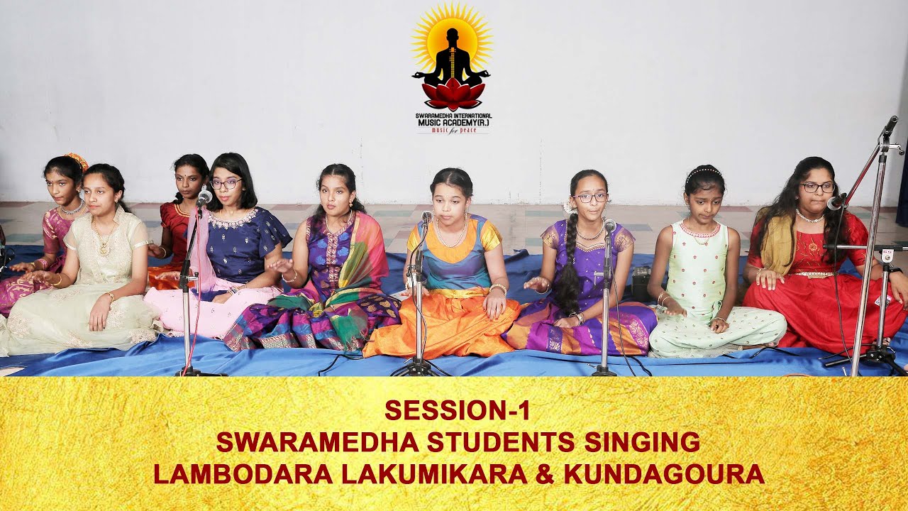 Swaramedha Students Singing Lambodara Lakumikara & Kundagoura In ...