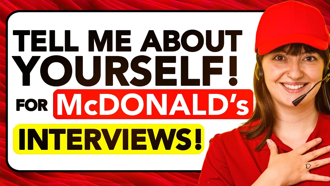 TELL ME ABOUT YOURSELF for McDONALD’s INTERVIEWS! (How to Introduce ...