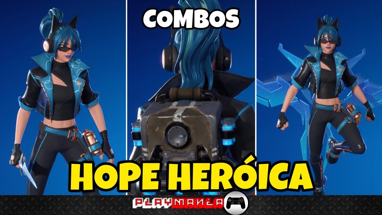 Los mejores COMBOS para HOPE HEROICA en FORTNITE - YouTube