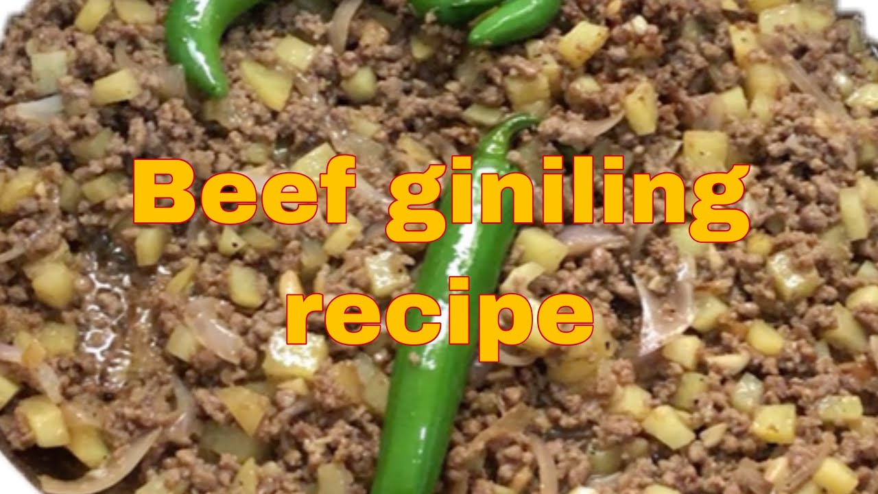 My own beef giniling recipe - YouTube
