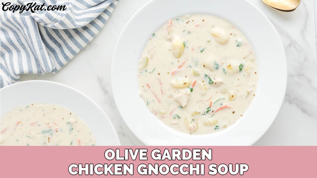 Olive Garden Chicken Gnocchi Soup - CopyKat.com - YouTube