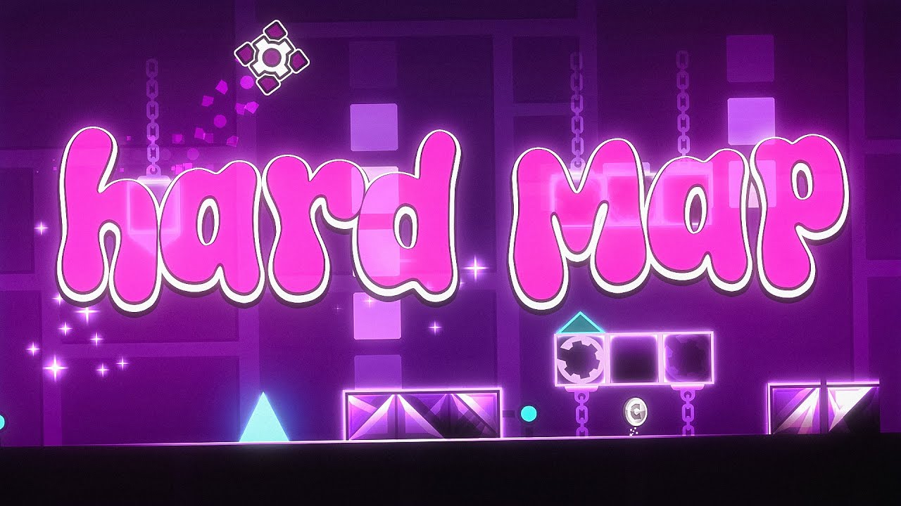 "hard map" by Szilu [ALL COINS] | Geometry Dash Daily #1589 (read desc ...