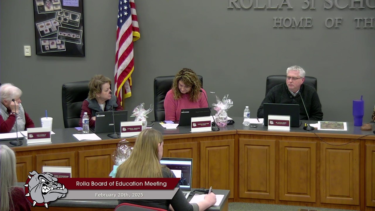 Rolla Public Schools Board Meeting - February 6th, 2025 - YouTube