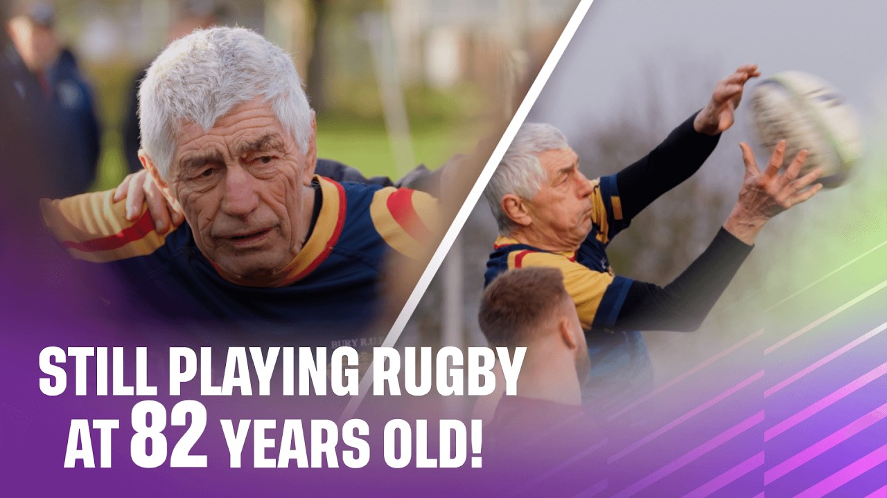 Still playing at 82 YEARS OLD! Meet England's oldest rugby player ️ ...