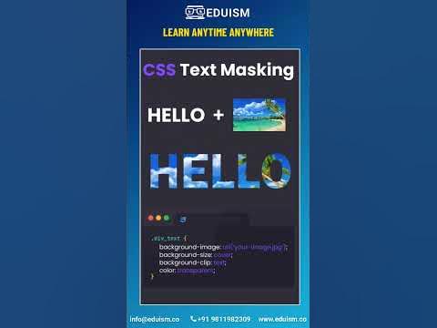 CSS Text Masking! #css #developer #cssbeginners #programming #websitedevelopment #dataanalytics ...
