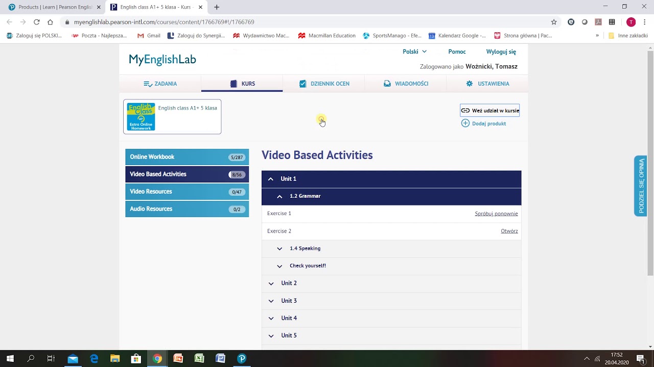 Instrukcja dołączenia do kursu w MyEnglishLab - YouTube