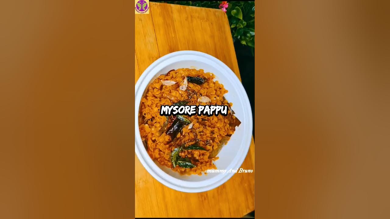 Mysore Pappu recipe #shortvideos - YouTube