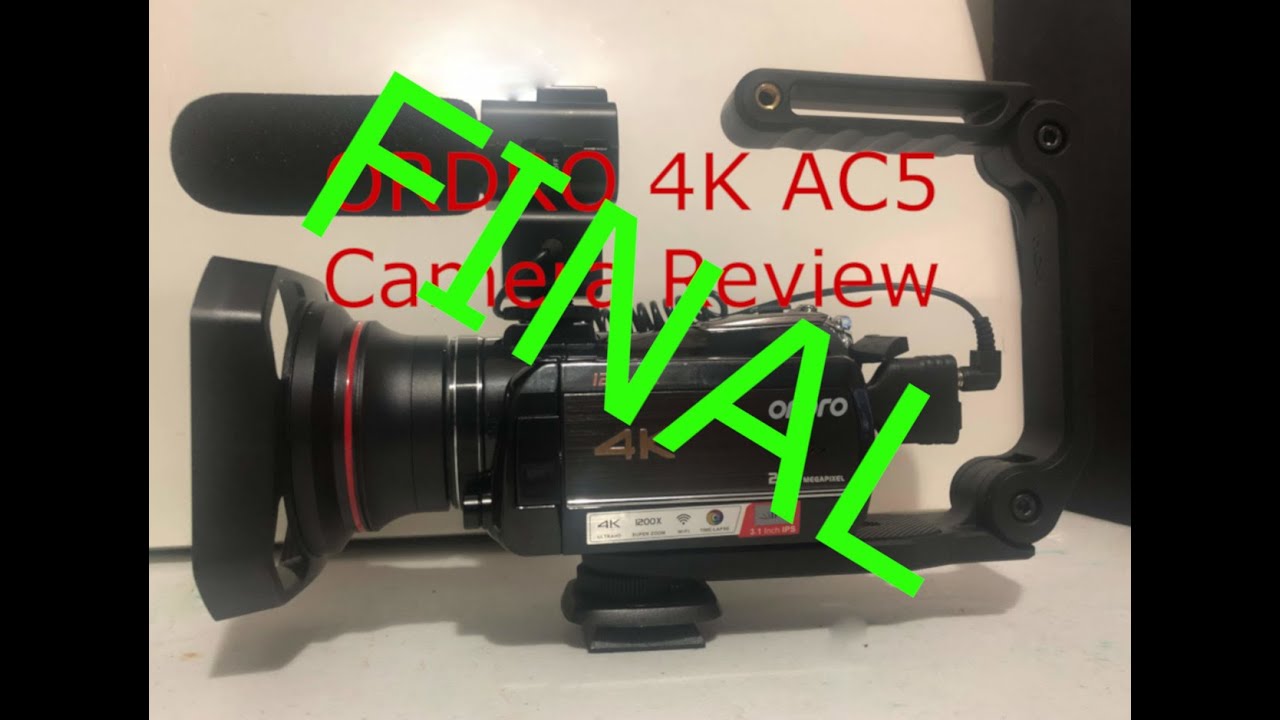 ORDRO 4K AC5 / AC3 Camera Review Final - YouTube