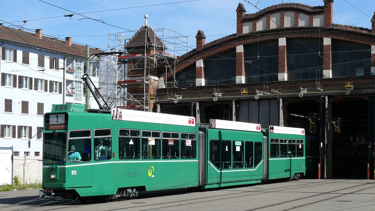 Basel 2008 - BVB-Tram Linie 1, 2 und 3 - YouTube